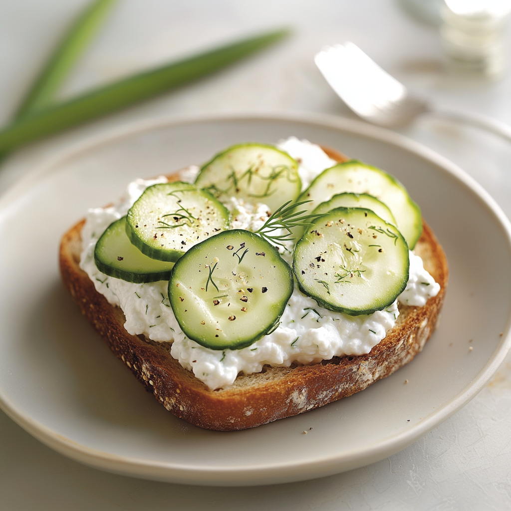 Gurke-Hüttenkäse-Brot - Mann sein und bleiben | Mann sein und bleiben